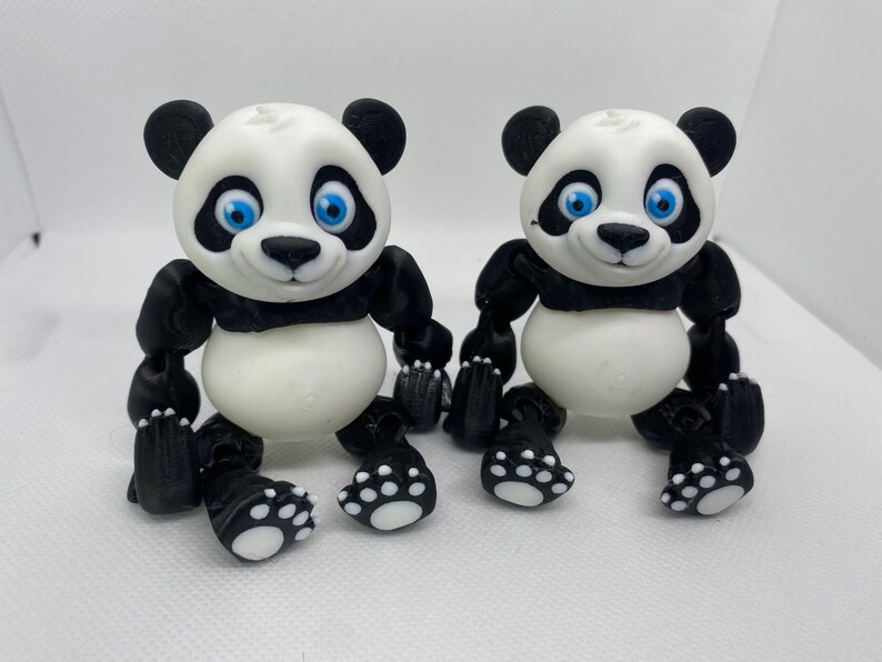 Panda Fidget Toy, Desk Toy, 3d Printed Item, Adult Sensory Toy, Kids ...