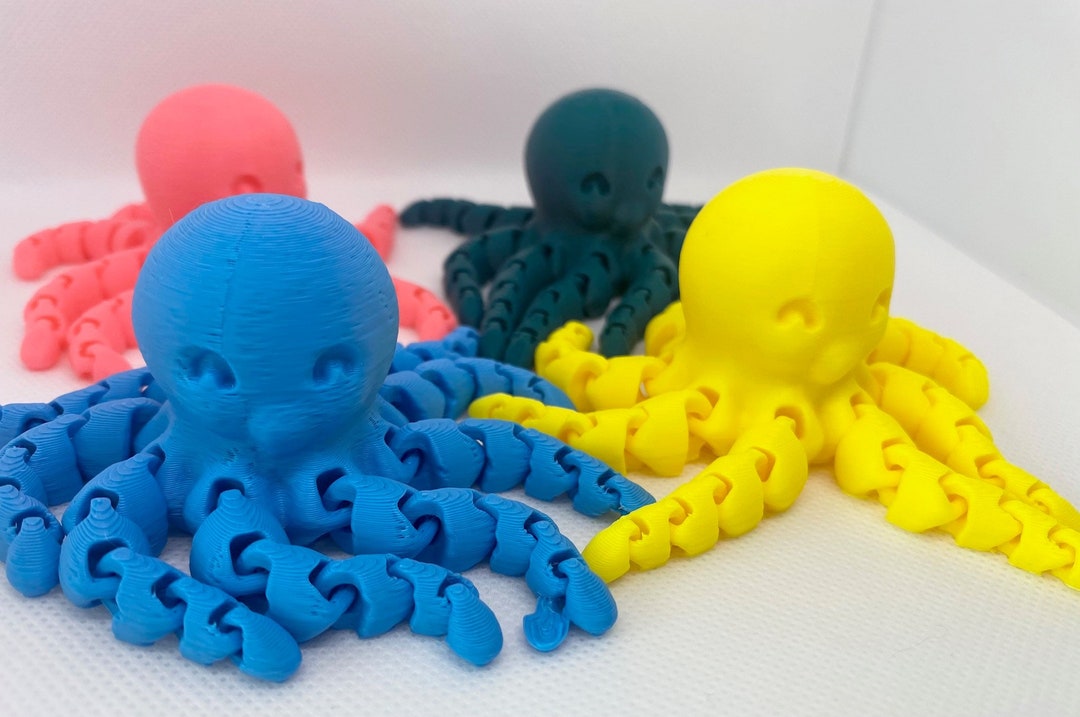 3D Printed Octopus Fidget Toy, Sensory Toy, Adult Fidget Toy, Kids Toys ...