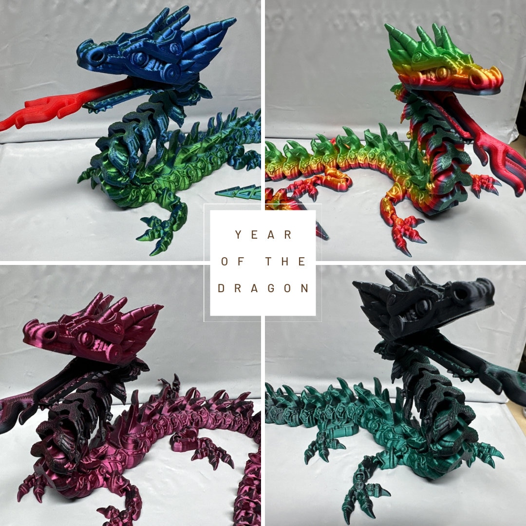 3d Printing Dragon, Dragon, Year of the Dragon, Dragon Toys, Toys for ...