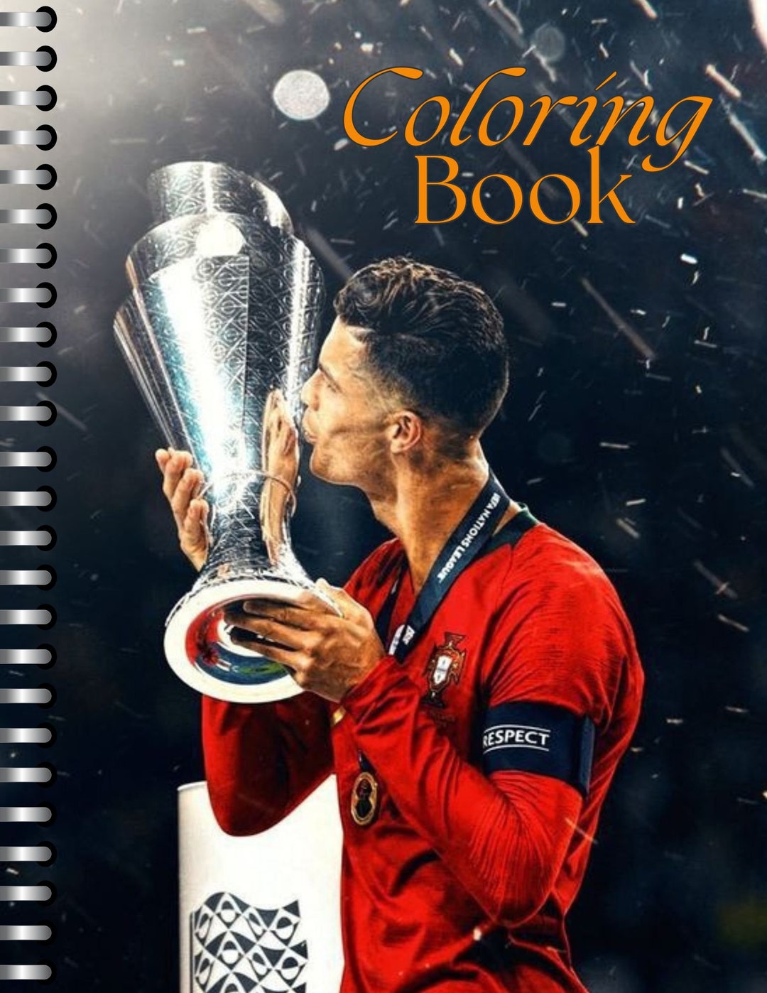 Cristiano Ronaldo Coloring Book - Etsy