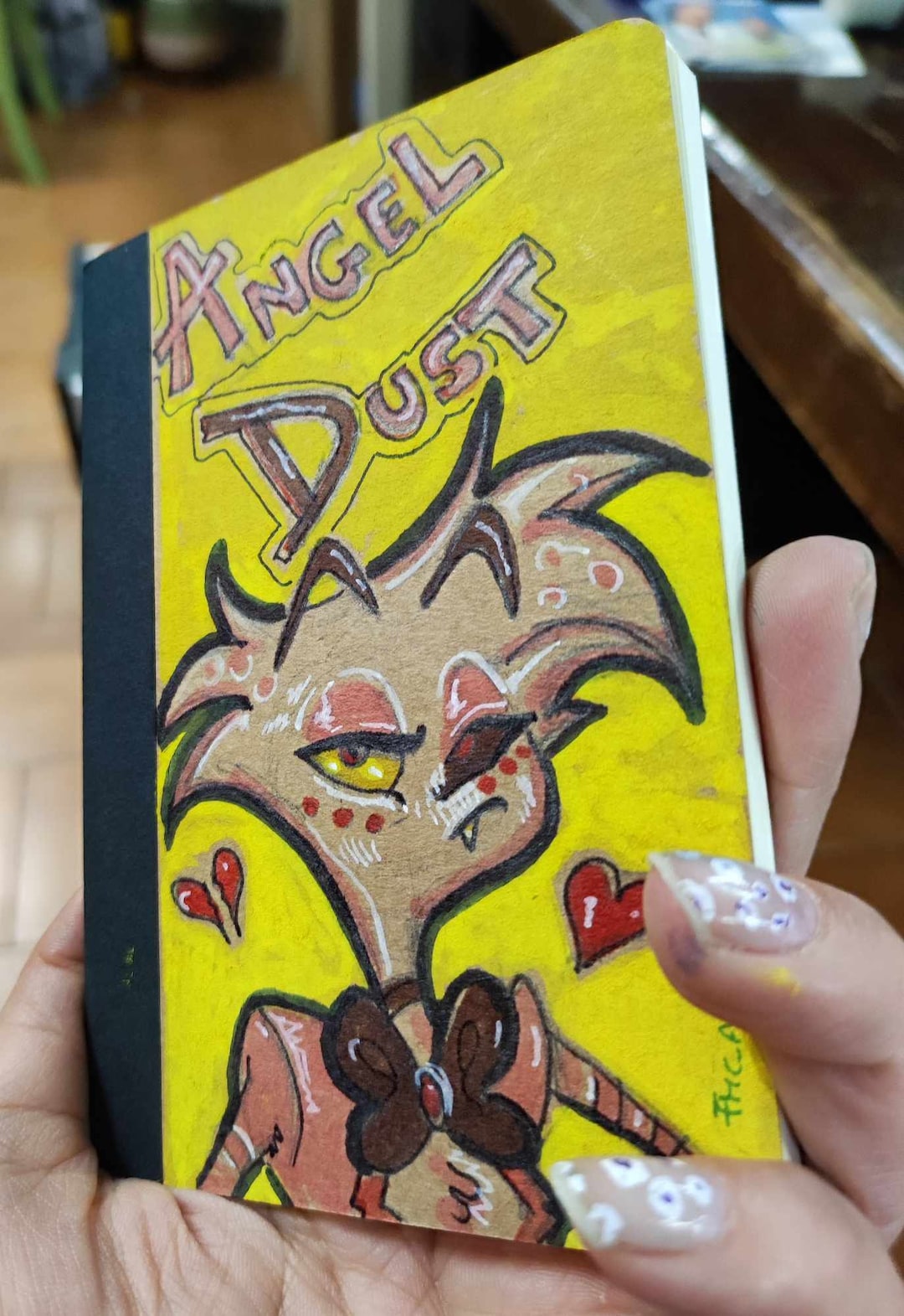 Block Notes, Fan Art, Angel Dust, Hazbin Hotel - Etsy