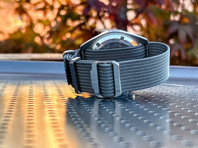 Micro-adjustable Ribbed Watch Strap Spring Made – Ribbed Fabric Mesa ...