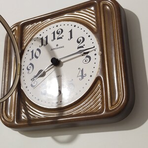 Vintage Junghans Quartz Clock 1970s German Kitchen Clock Retro Kitchen ...