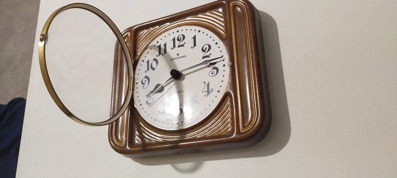 Vintage Junghans Quartz Clock 1970s German Kitchen Clock Retro Kitchen ...