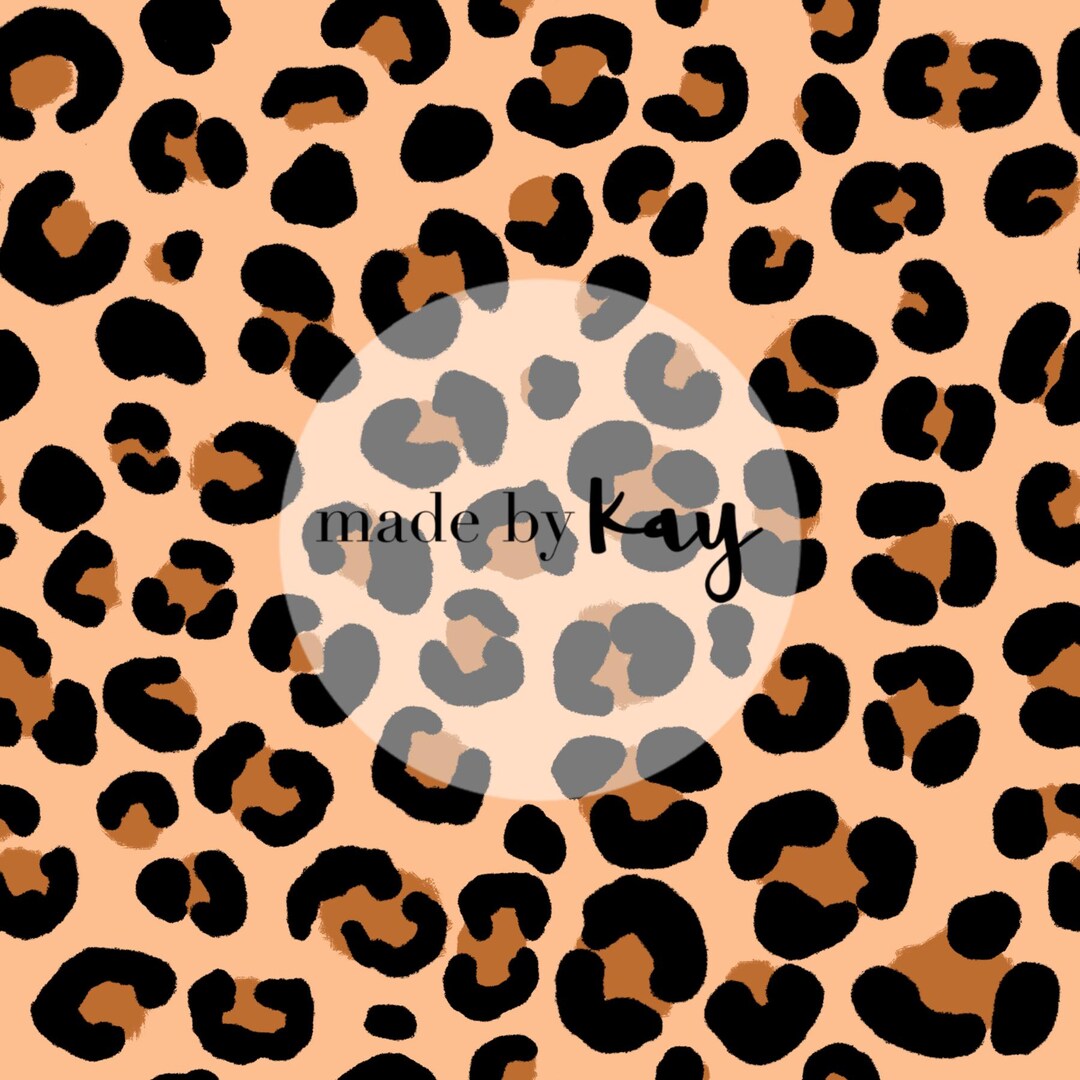Leopard Spots Seamless Digital Repeat, Cheetah Print, Black and Brown ...