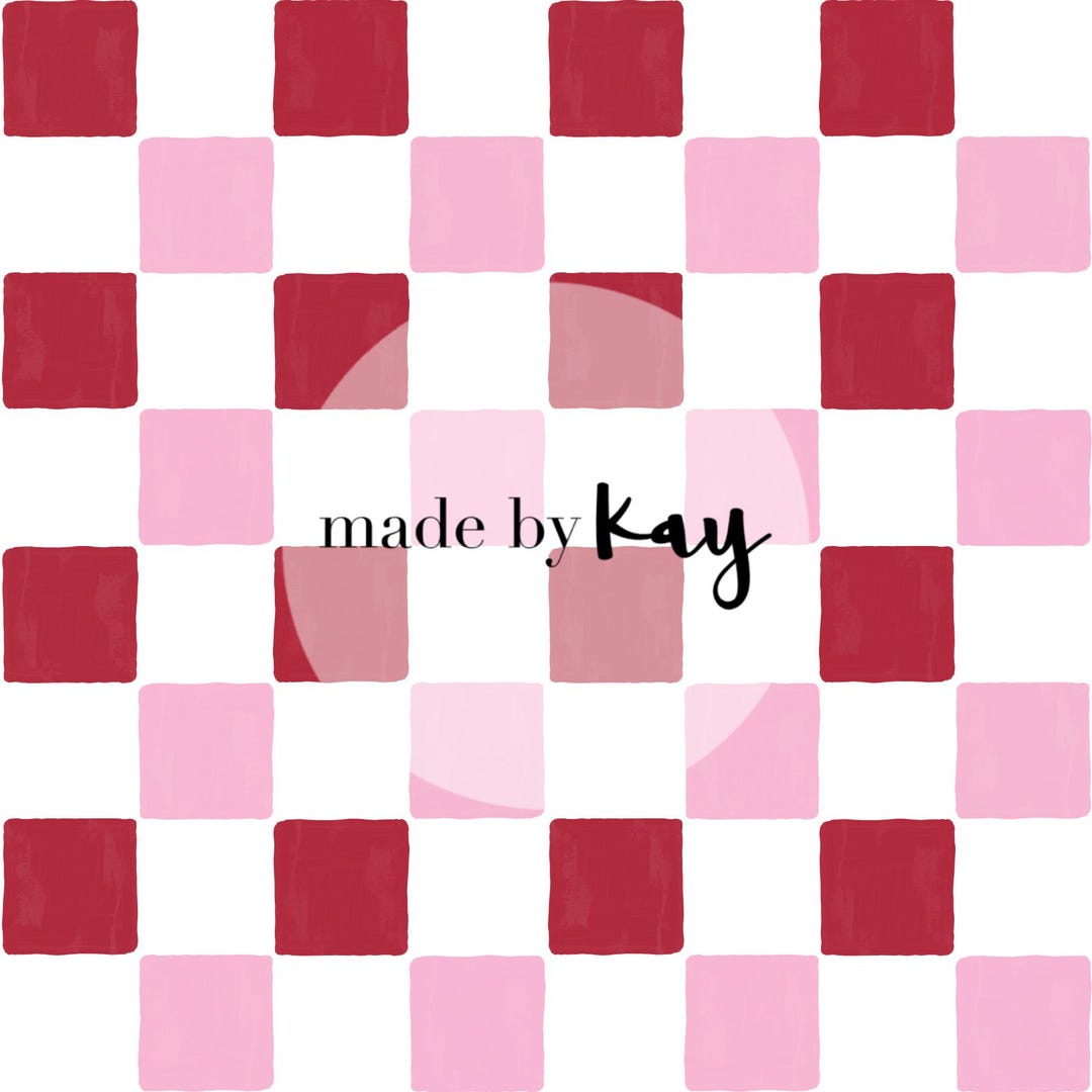 Red and Pink Checkers Seamless File, Holiday Checkerboard, Plaid ...