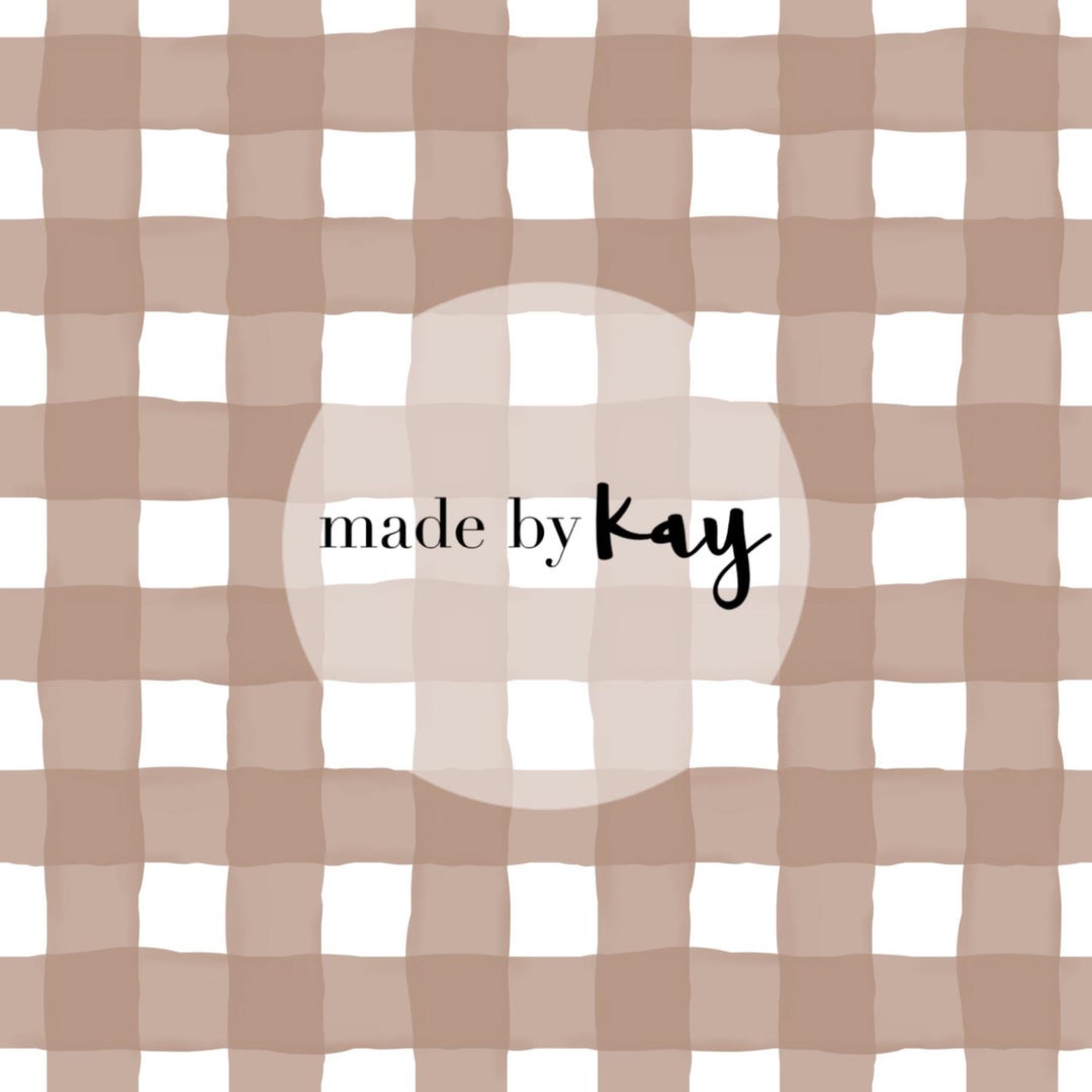 Tan Watercolor Gingham, Light Brown Plaid Seamless File, Neutral ...