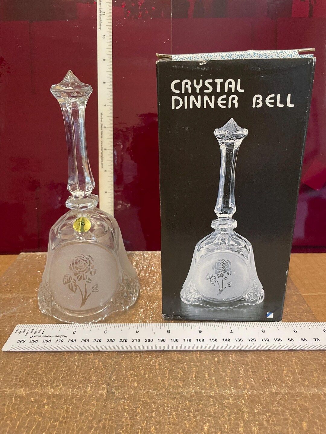 Vintage Crystal Dinner Bell - Etsy