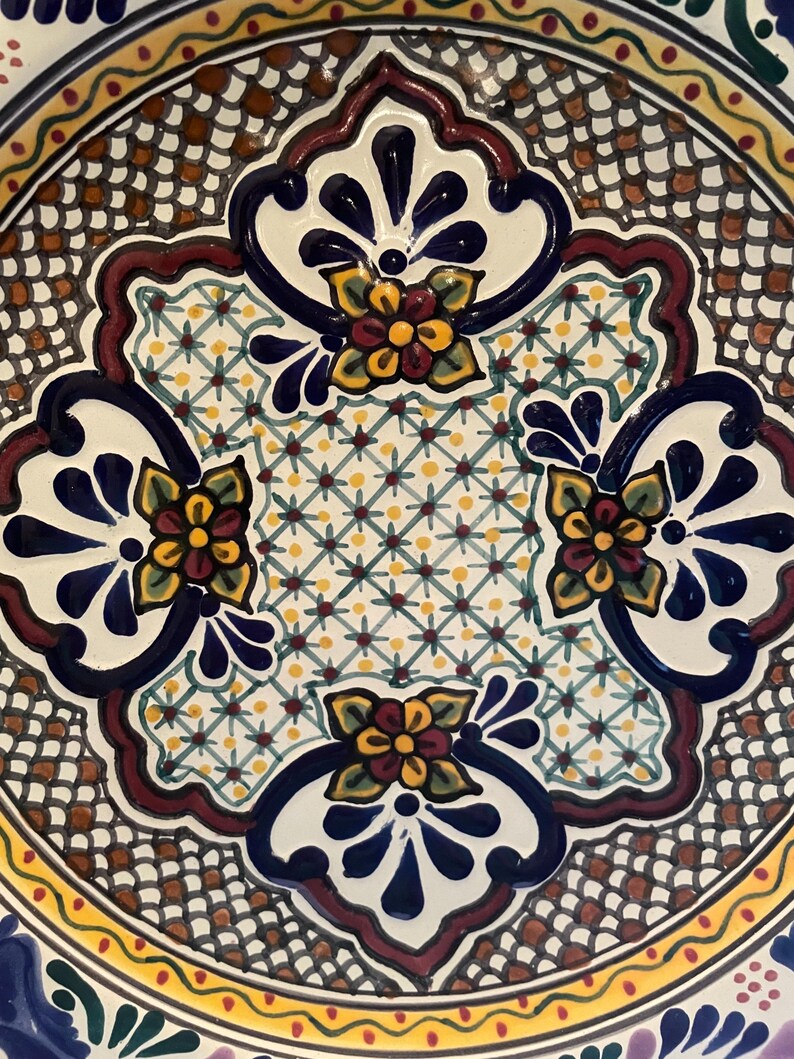 Large Hand Painted Platter - Etsy