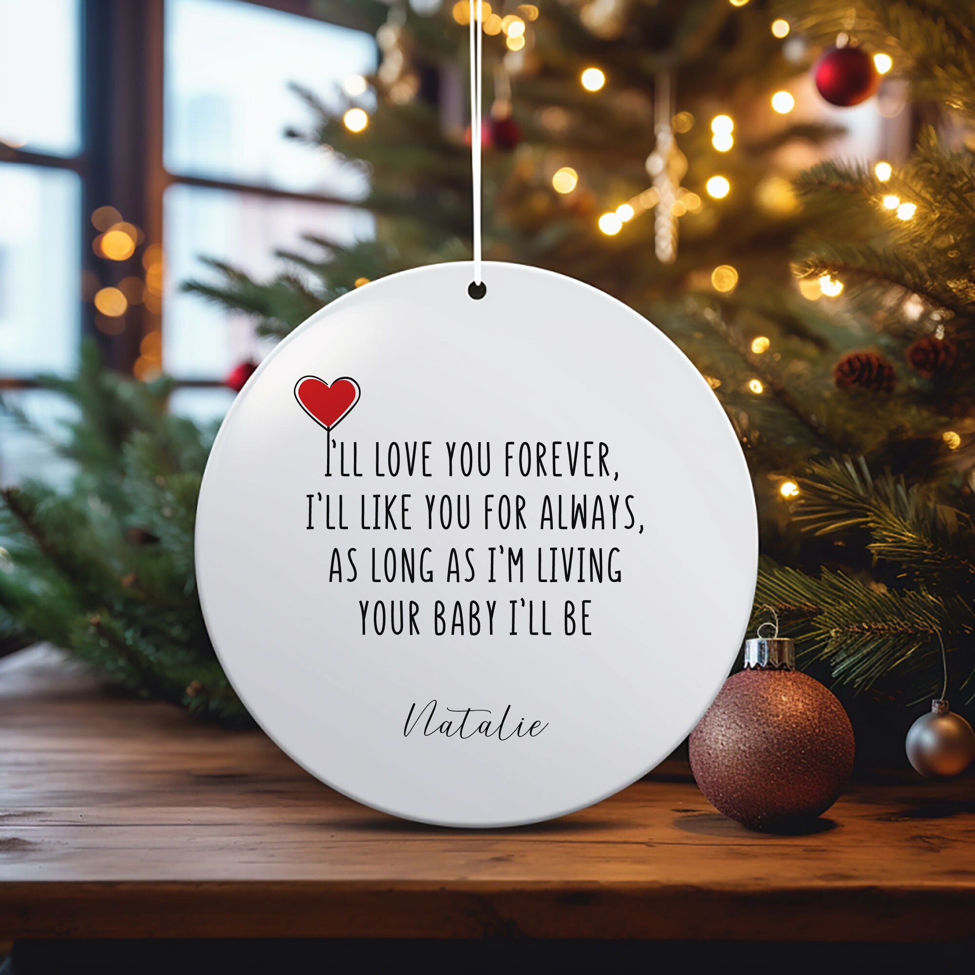 Sentimental Ornaments, 'i'll Love You Forever, I'll Like You for Always ...