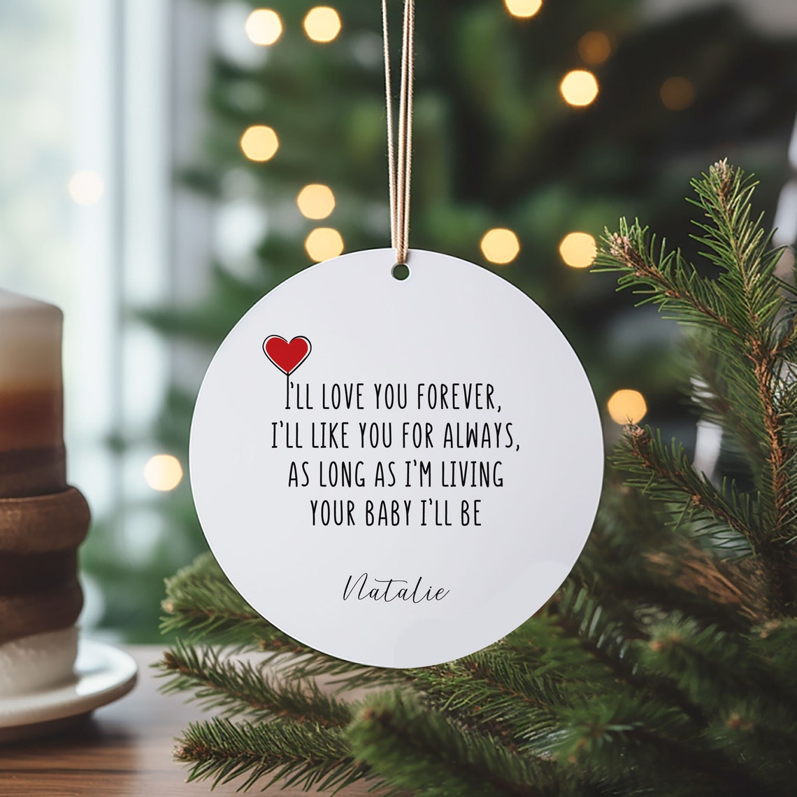 Sentimental Ornaments, 'i'll Love You Forever, I'll Like You for Always ...