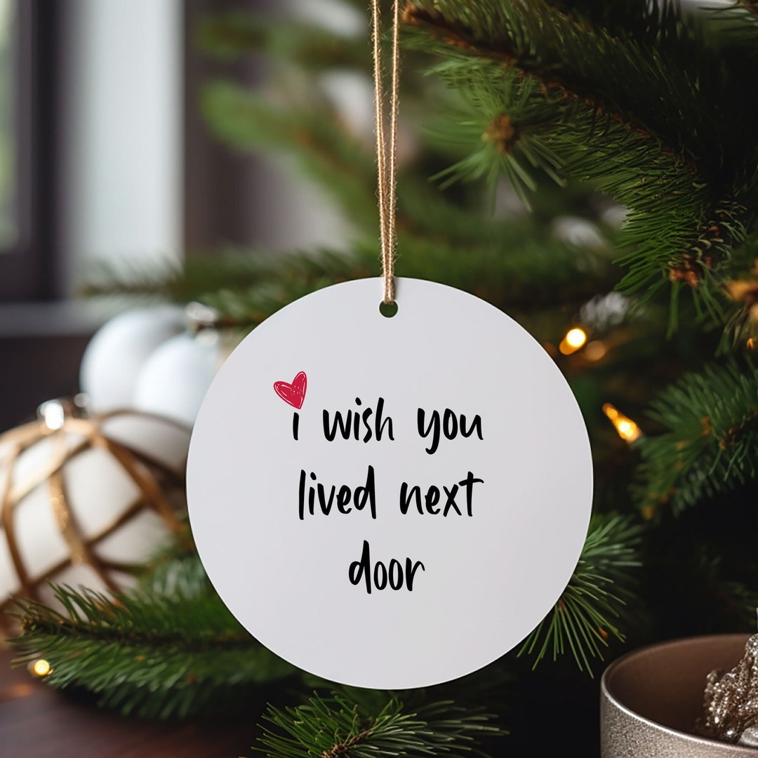 Long Distance Christmas Ornament - Friend Keepsake - Thinking of You ...