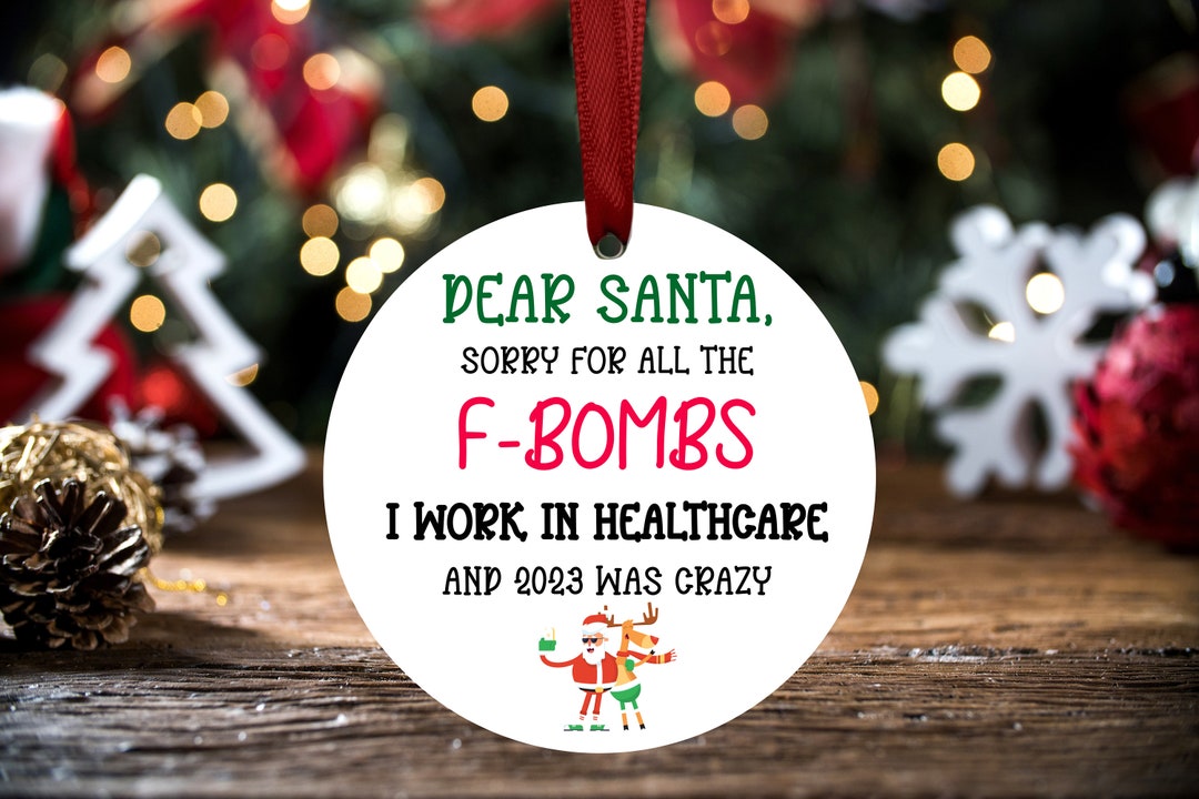 Healthcare Worker Christmas Ornament Funny Staff Appreciation Gift ...