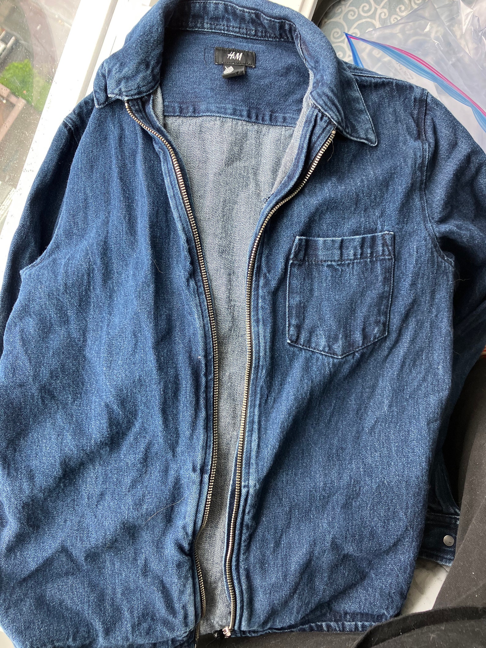 Hand Painted Sunflower Denim Jacket, Jean Jacket, Upscaled Custom ...