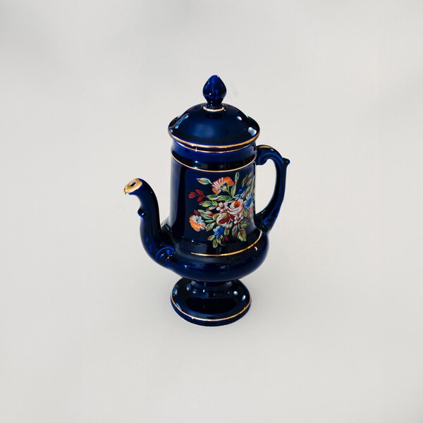 Cobalt Blue Tea Pot - Etsy