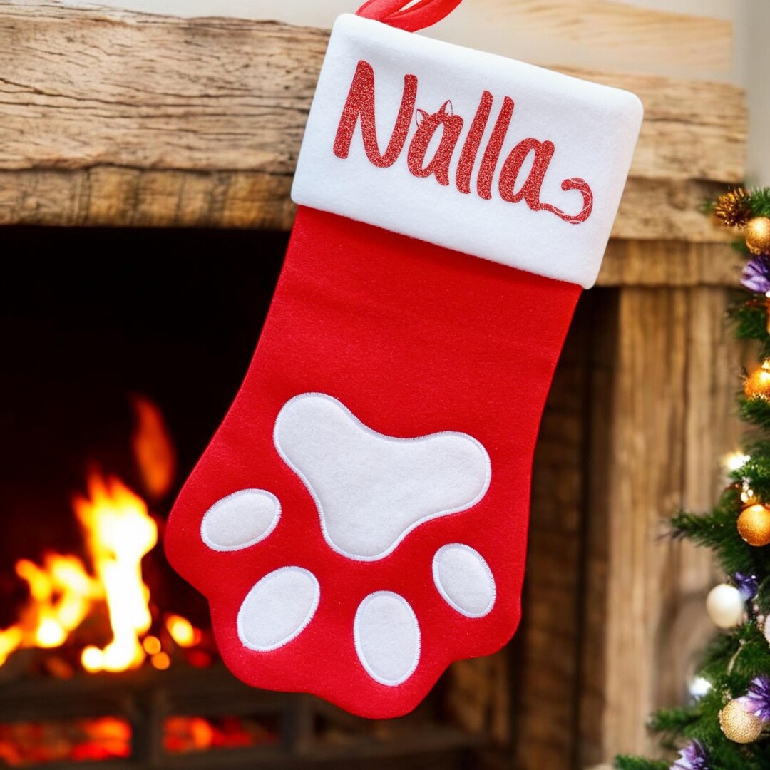 Personalized Christmas Dog Stocking, Pet Stocking, Cat Stocking ...
