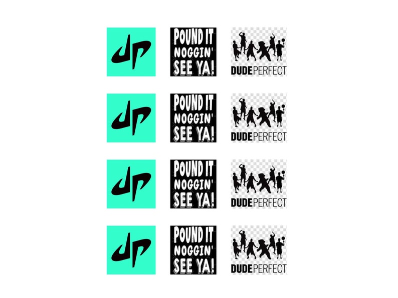 Dude Perfect Cupcake Toppers Printable - Etsy