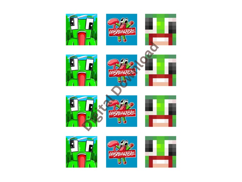 Unspeakable Cupcake Toppers Printable - Etsy