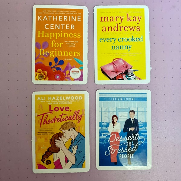 Custom Book Cover Stickers - Etsy