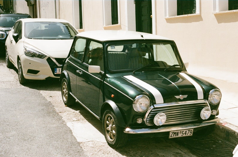 Classic Mini Cooper Wall Art Greece Film Digital Print Photo - Etsy