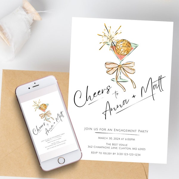 Engagement Party Invitation - Etsy