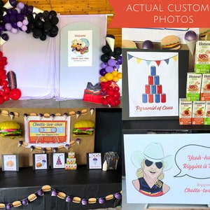 Way Down Yonder on the Chattatwochee Birthday Party Sign Digital ...