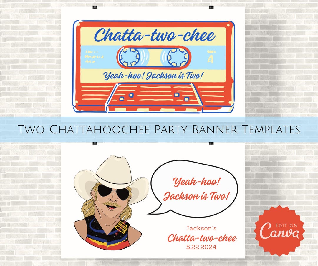 Way Down Yonder on the Chattatwochee Birthday Party Banners Template ...