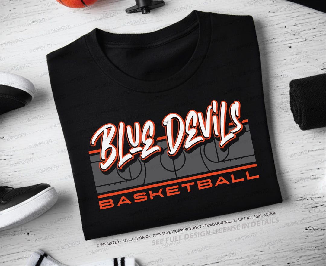 Blue Devil Basketball SVG - Etsy
