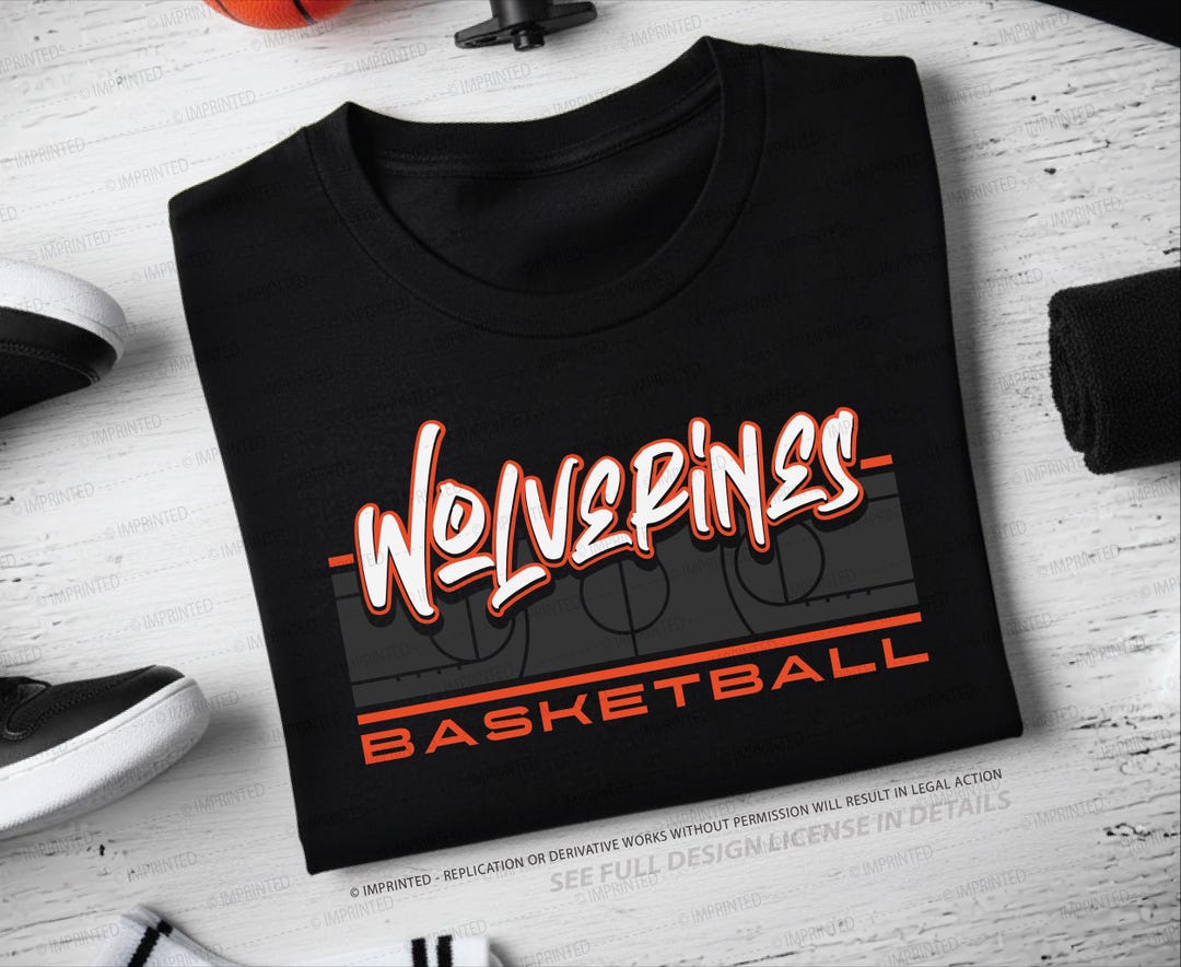 Wolverine Basketball SVG - Etsy