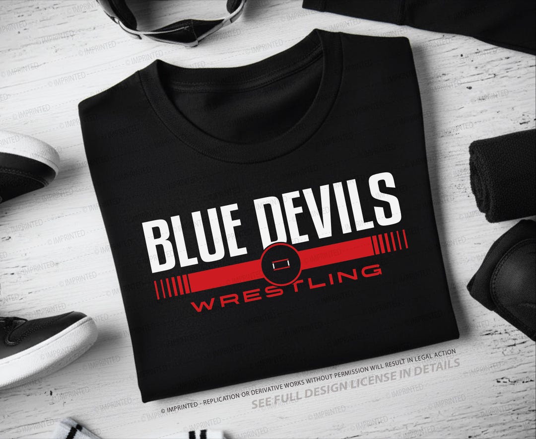 Blue Devil Wrestling SVG - Etsy Canada