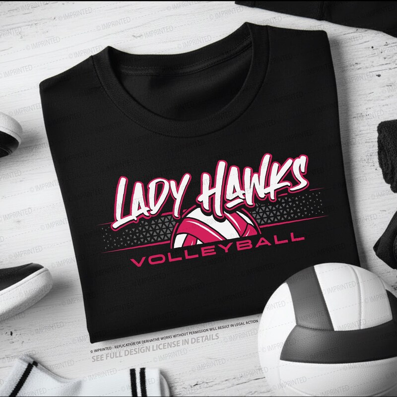 Hawks Volleyball Svg - Etsy