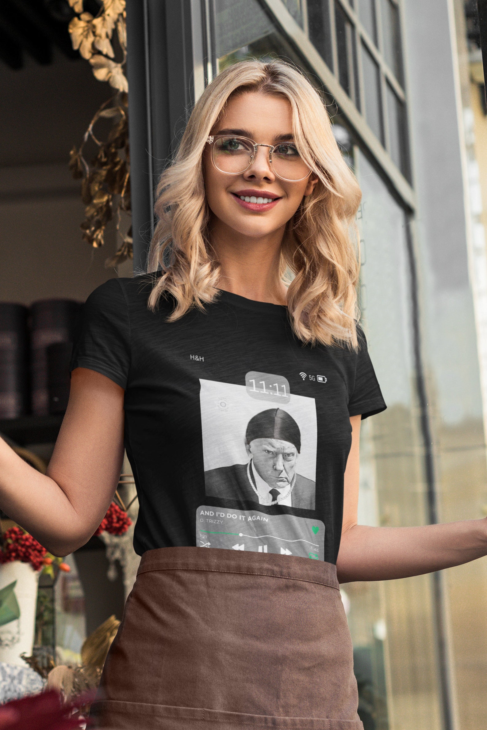 D TRIZZY! Donald Trump Mugshot 2023 Shirt, Donald Trump Mugshot T-shirt, Trump Mugshot Black ...