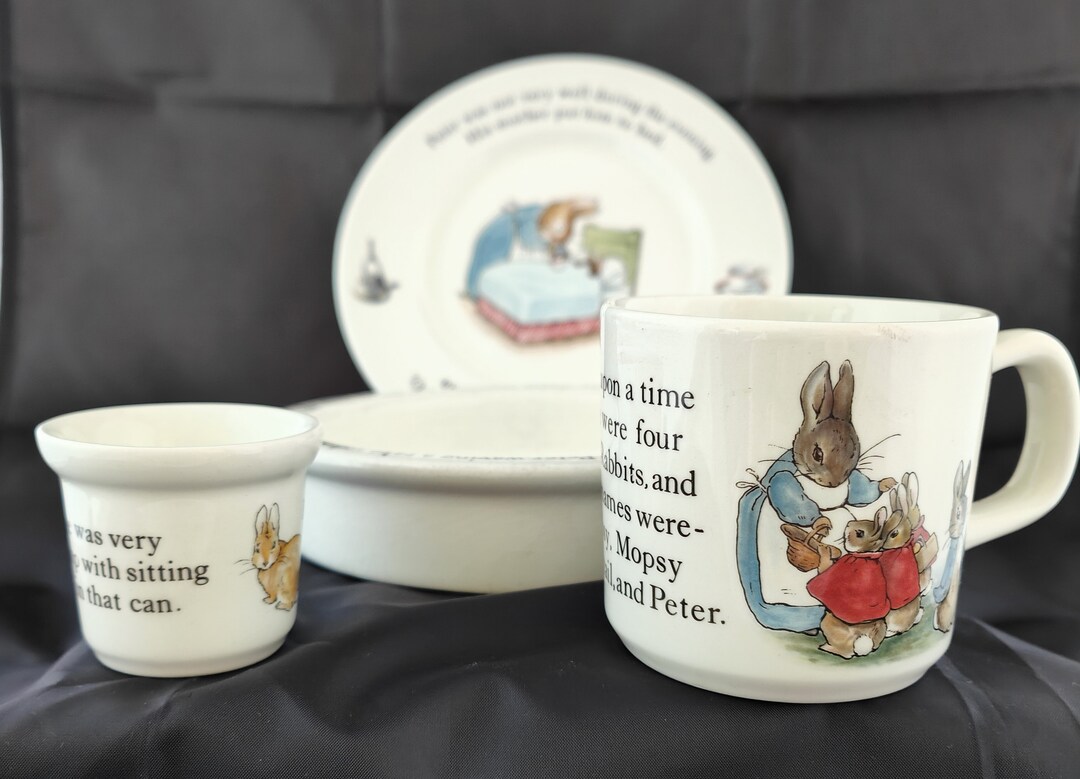 Wedgwood Peter Rabbit Nursery Set of Four Pieces 1940-1962 - Etsy