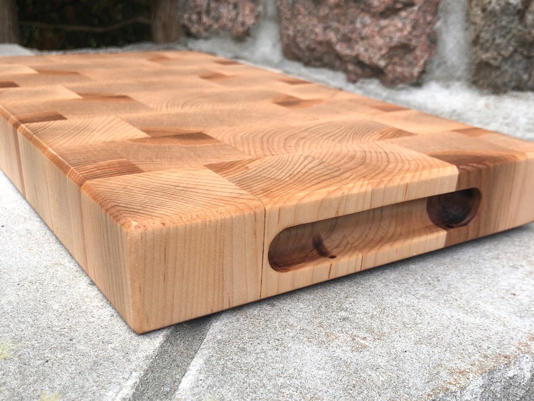 Maple Butcher Block Cutting Board - Etsy