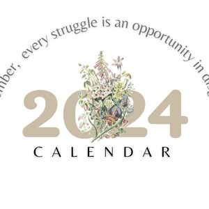 Printable Motivational Calendar 2024 - Etsy