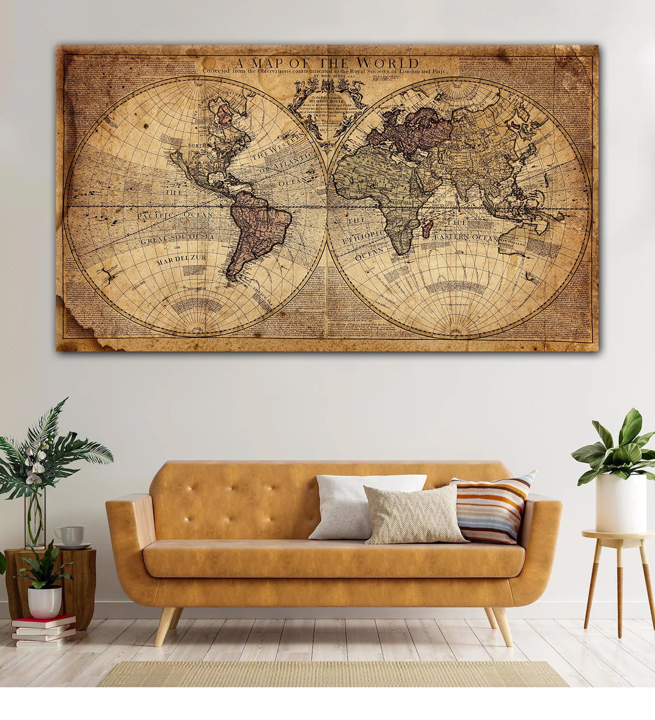 World Map Canvas Art, Old World Map, Old World Map Art Canvas, Map ...