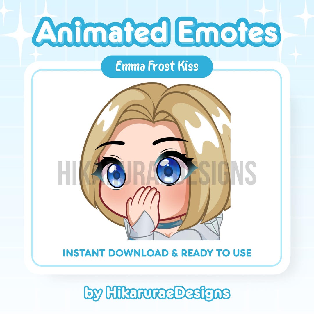 Emma Frost Animated Emote for Twitch, Cute Marvel Rivals Emote Download ...