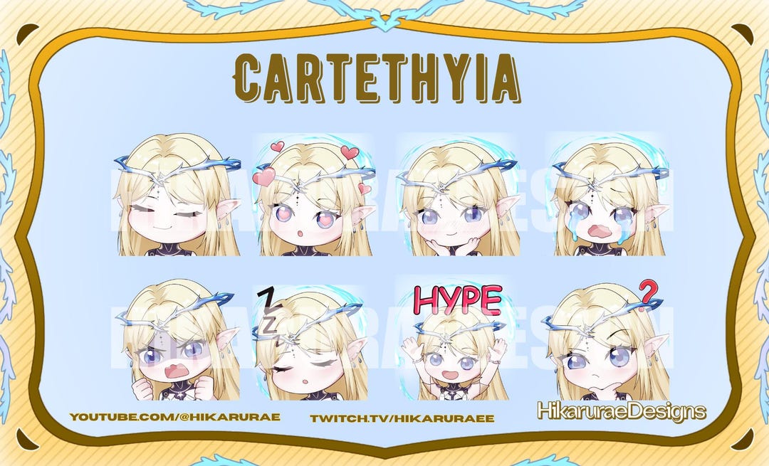 Cartethyia Emote Pack Wuthering Waves | Cute Twitch Discord Youtube ...