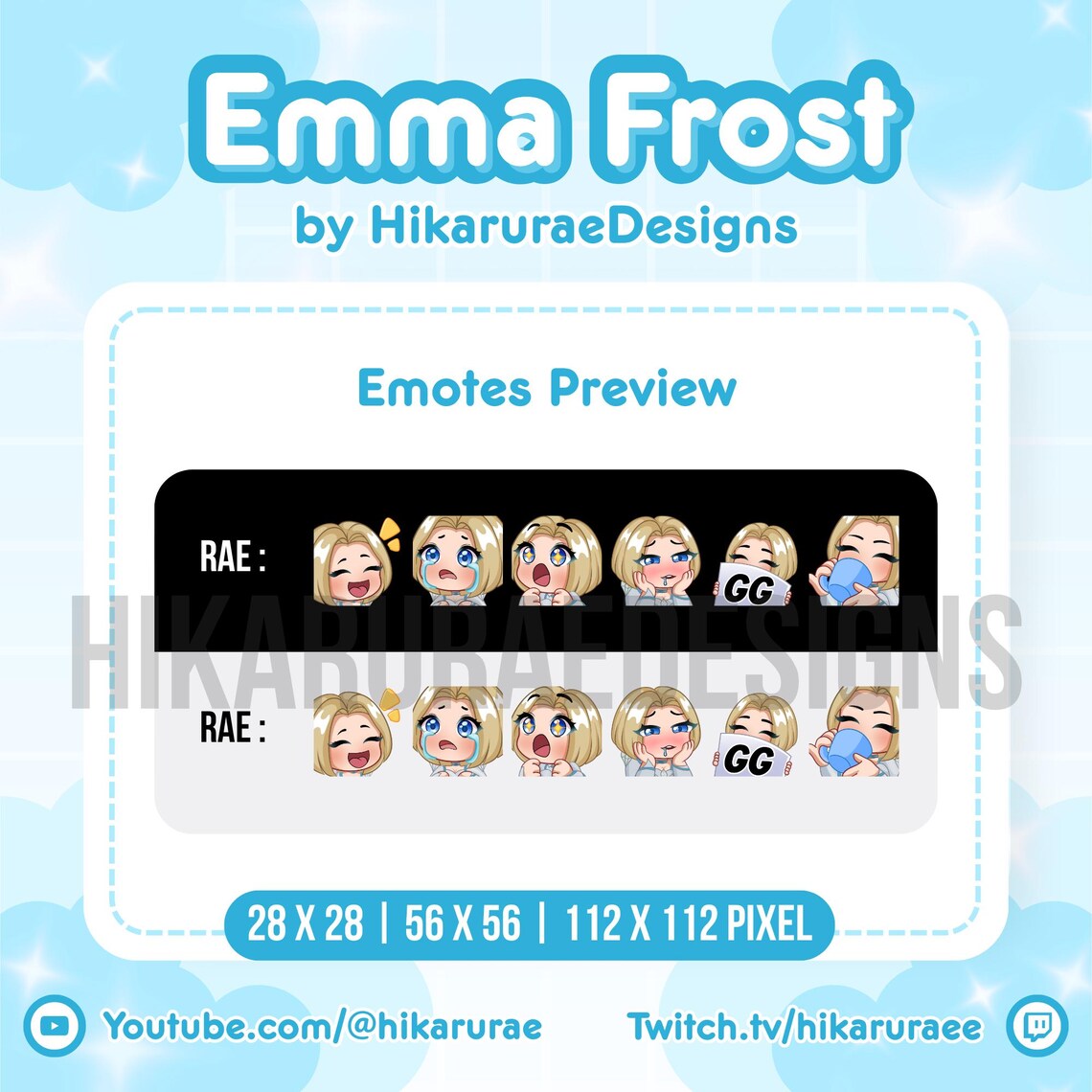 Emma Frost Twitch Emote Download - Cute Streamer Emotes L Marvel Rivals ...