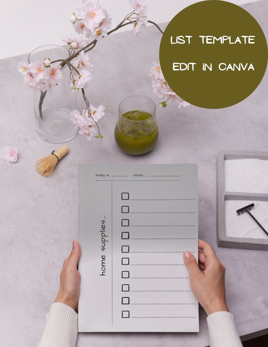 EDITABLE Shopping List Template Simple Aesthetic and Easy to - Etsy