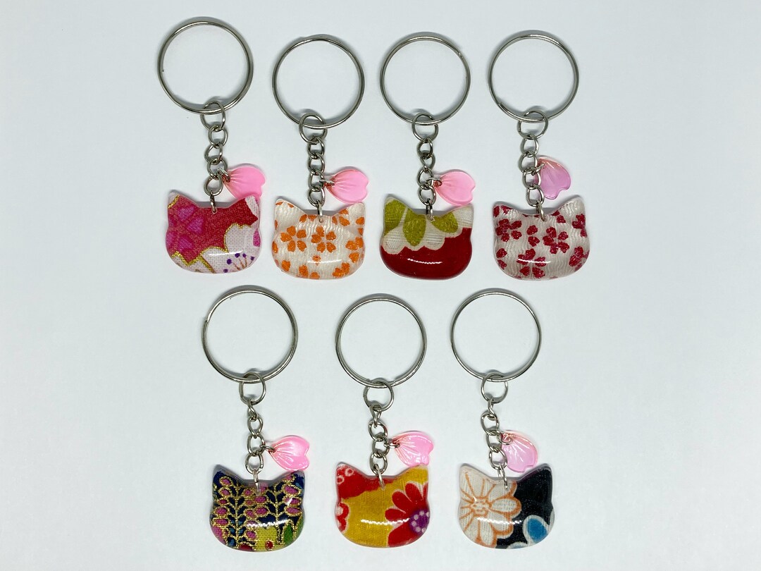 Cat Resin Key Fob - Etsy