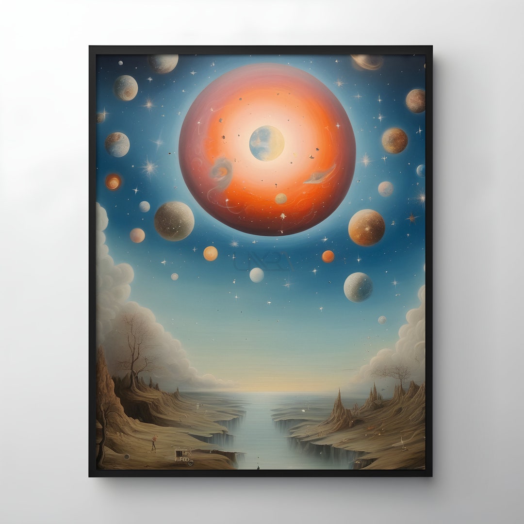 Ethereal Space Surreal Poster AI Digital Art Printable - Etsy