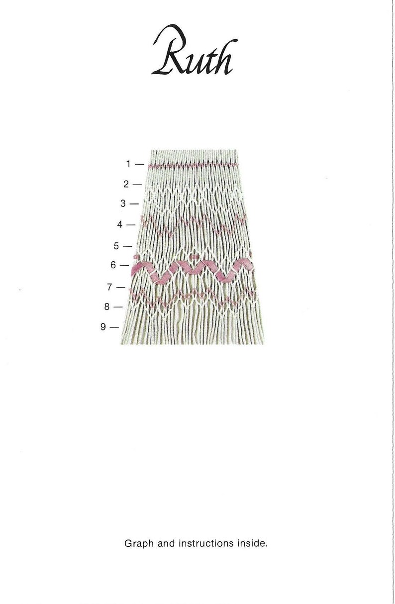 Smocking Plate "ruth" by Little Stitches - Etsy