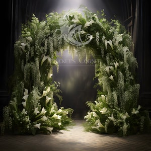 50 Birth Month Flower Frame Digital Backdrops, Studio Overlays ...