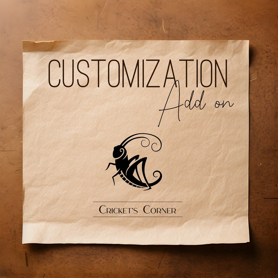 Digital Customization Add-on - Etsy