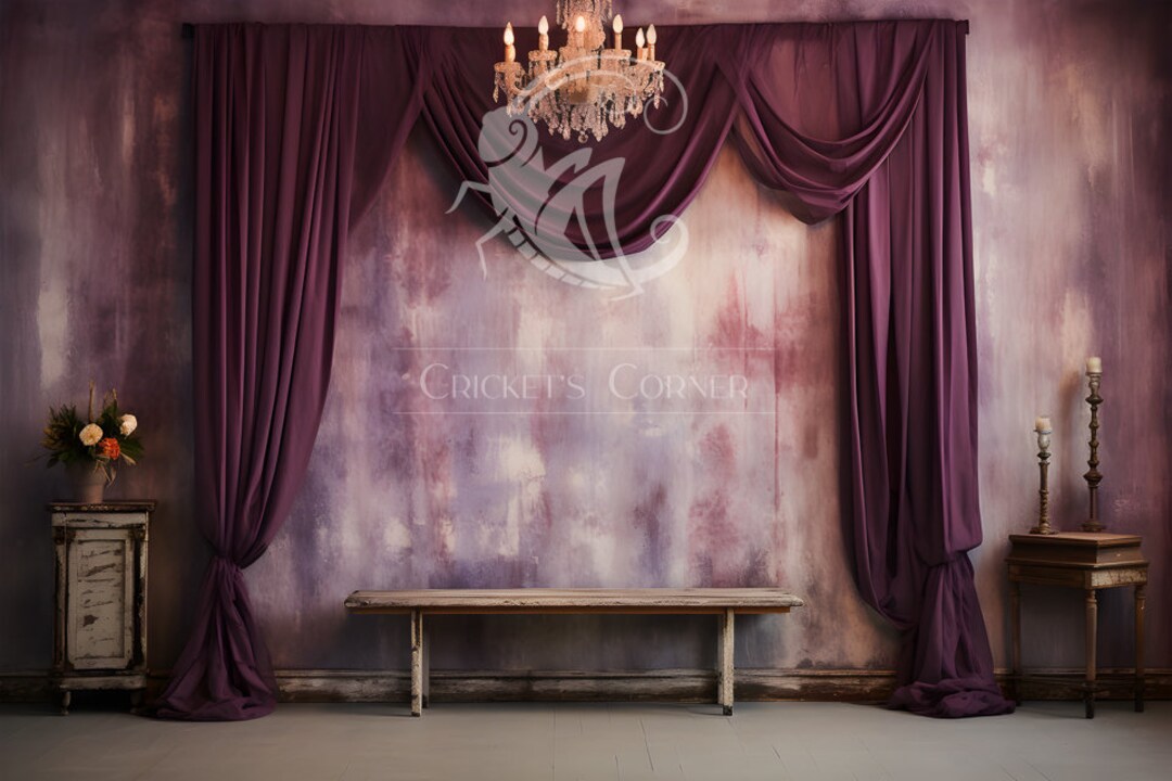 Fine Art Purple Studio Muslin Digital Backdrops, Photography Studio ...