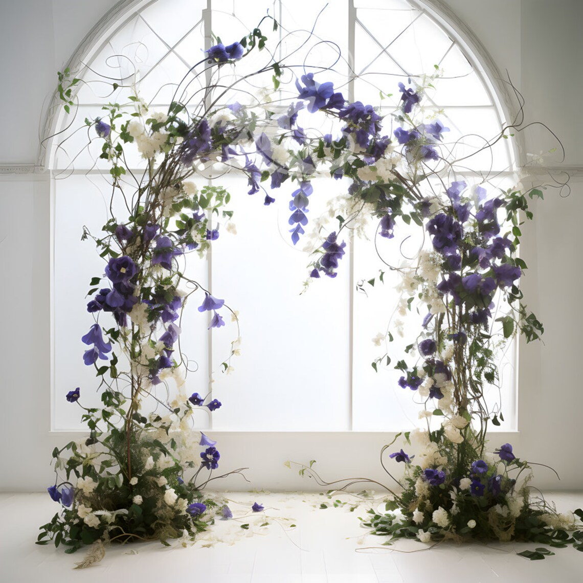 50 Birth Month Flower Frame Digital Backdrops, Studio Overlays ...