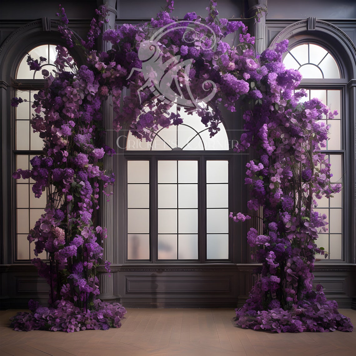 50 Birth Month Flower Frame Digital Backdrops, Studio Overlays ...