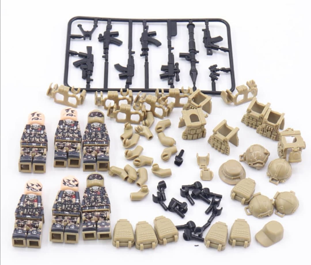 Brick Army Men Toy Soldiers Mini Figures Guns Weapons - Etsy