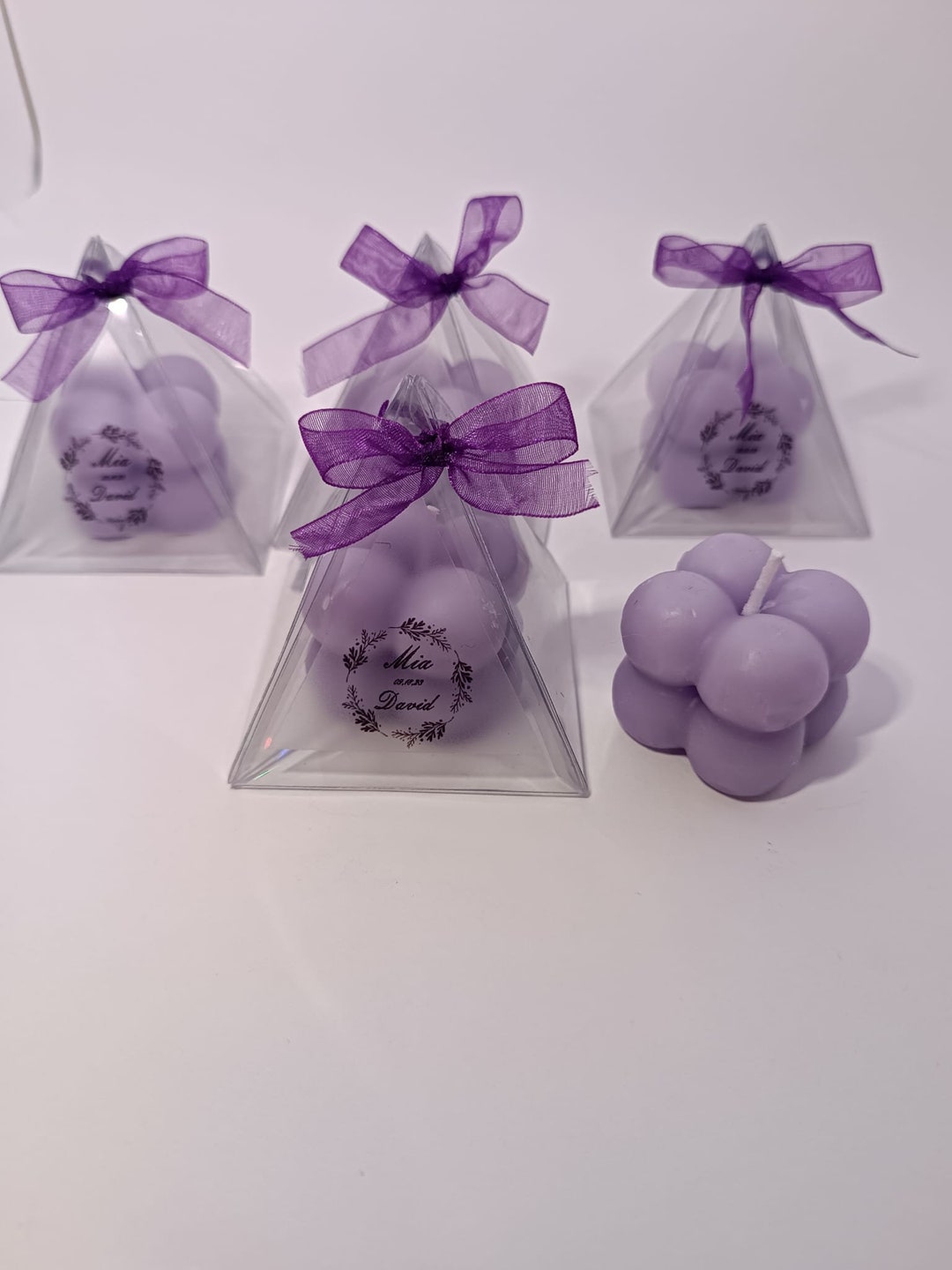 Acetate Pyramid Box, Pyramid Box, Oyster Candle, Personalized Acetate ...